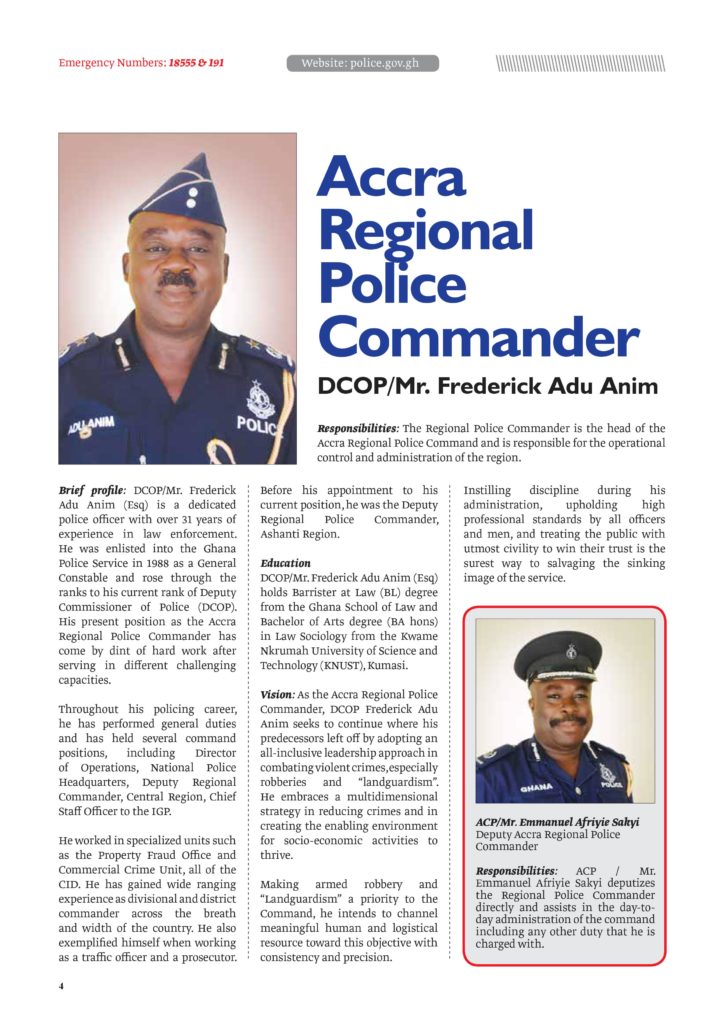 POLICE DIARY- FOCUS ON ACCRA REGION – Ghana Police Service